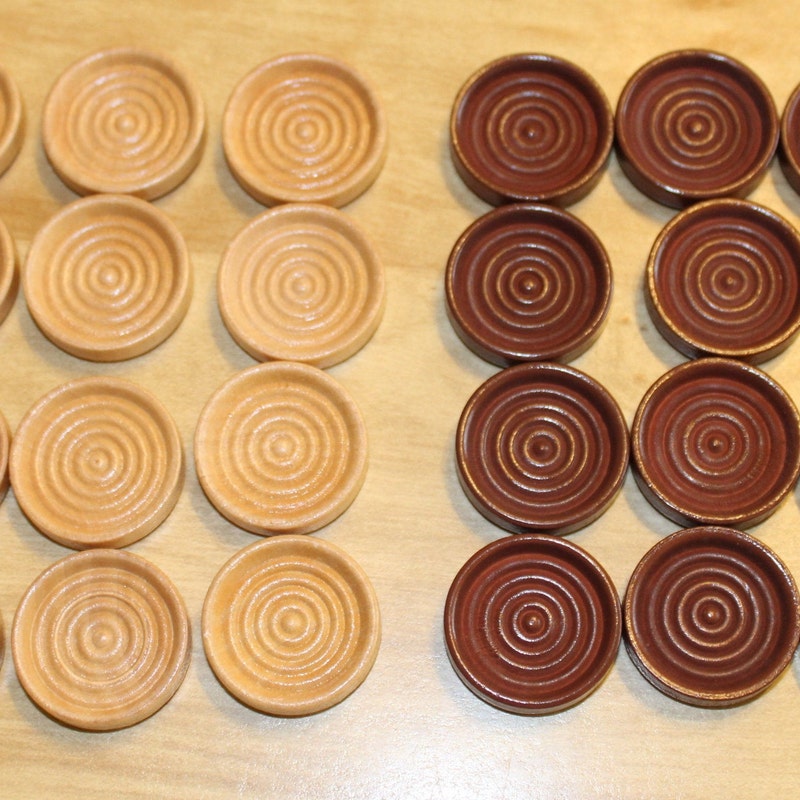 Checker Pieces - Etsy