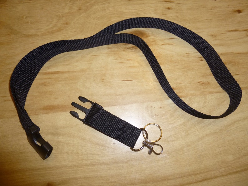 Solid Color Lanyard With Detachable Key Fob 30 Colors and | Etsy