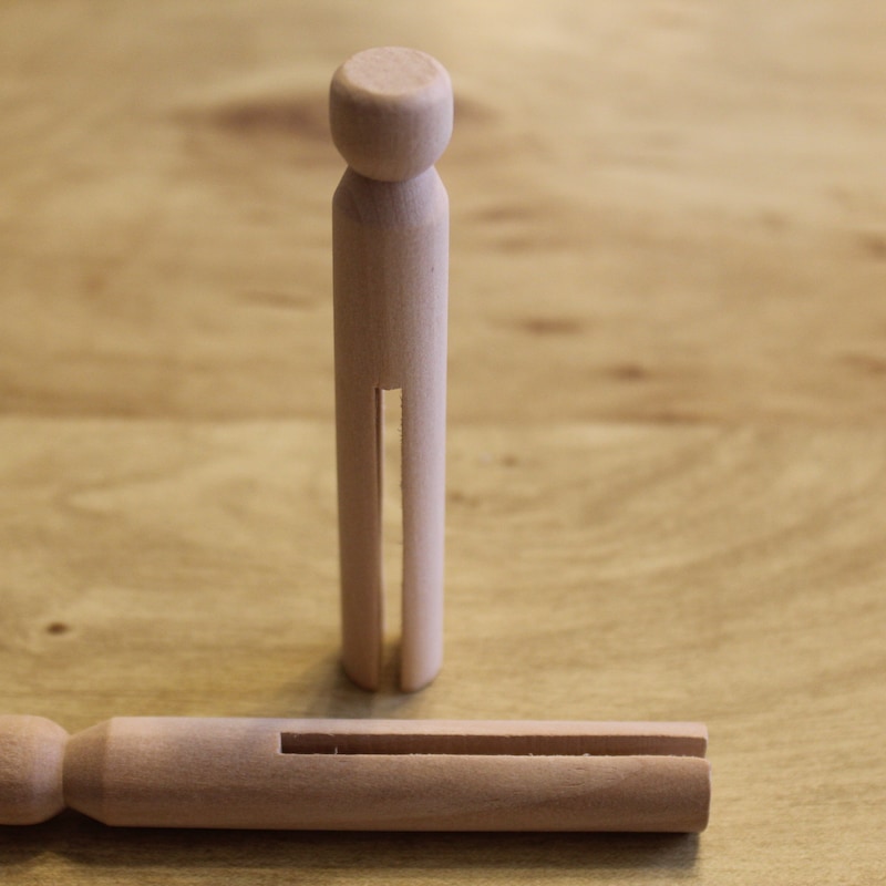 Wood Doll Pins - Etsy