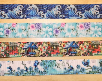 Japanese Pagoda Chinoiserie Ribbon Blue and White for Gift - Etsy
