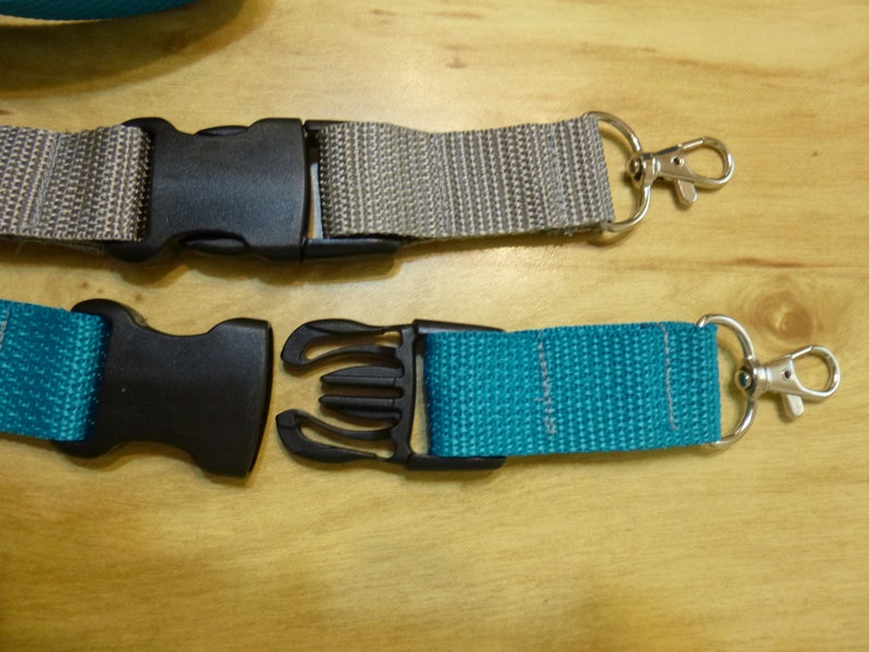 Solid Color Lanyard With Detachable Key Fob 30 Colors and | Etsy