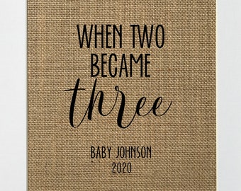 When Two Became Three - Etsy
