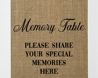 Share Your Memories Sign - Etsy