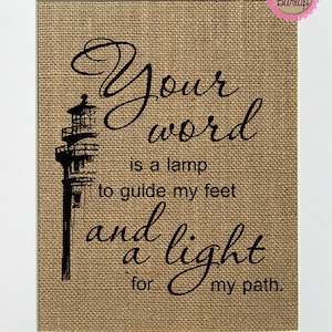 UNFRAMED Your Word is A Lamp to Guide My Feet and A Light for My Path ...