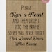 UNFRAMED Please Sign A Heart and Then Drop It Into the Frame.. - Etsy
