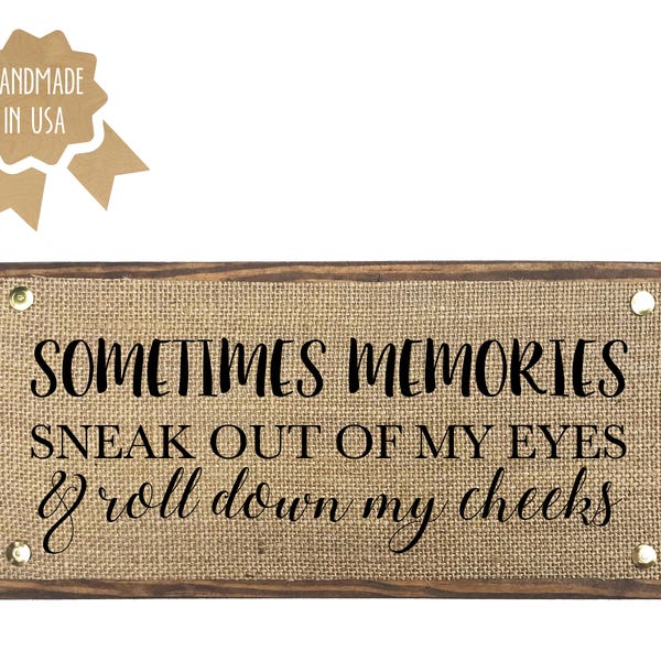 Memories Sneak Out of My Eyes and Roll Down My Cheeks - Etsy
