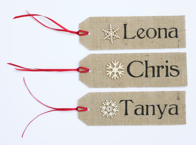 Christmas Stocking NAME TAG Stocking Personalized Name holly - Etsy