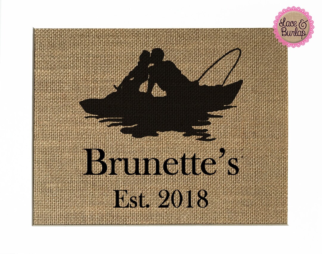 UNFRAMED CUSTOM / Burlap Print Sign / Rustic Vintage Shabby Chic Sign ...