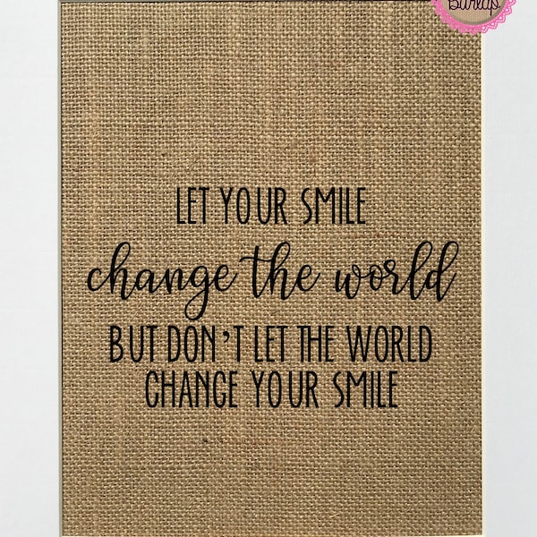 Let Your Smile - Etsy