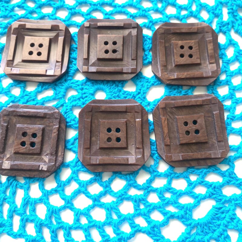 Square Buttons - Etsy