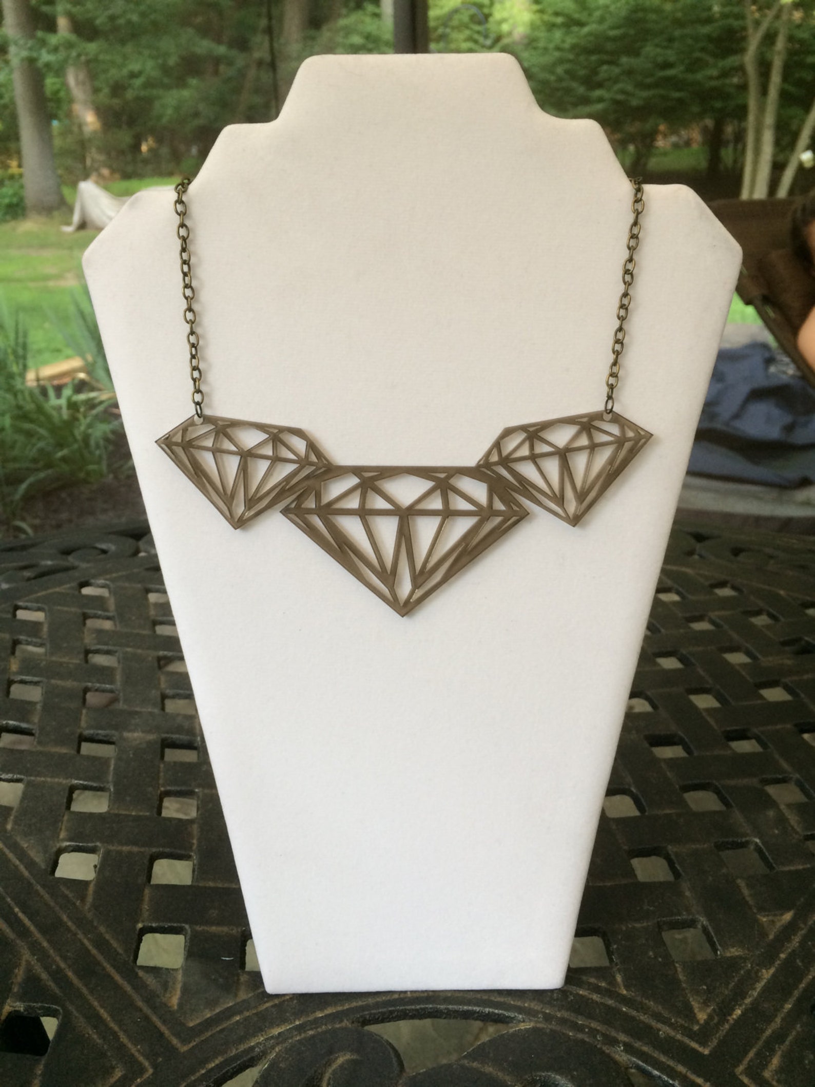 Diamond Laser-cut Jewelry Set - Etsy