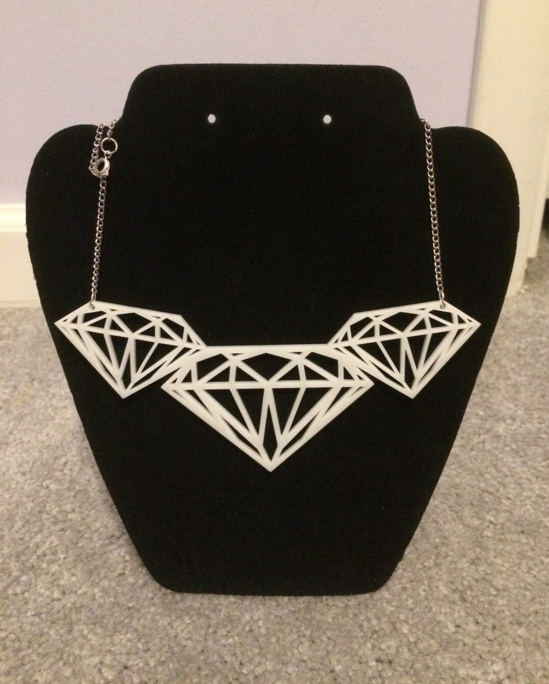 Diamond Laser-cut Jewelry Set - Etsy