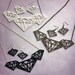 Diamond Laser-cut Jewelry Set - Etsy