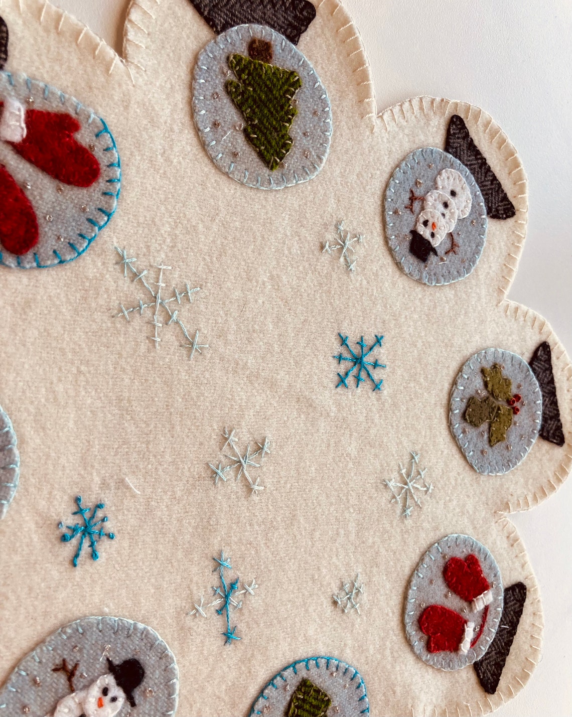 Snow Globe 10-1/2 Wool Mat Pattern Digital Pattern - Etsy