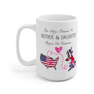 The Love Between A Mother and Daughter Knows No Distance Mug - United ...