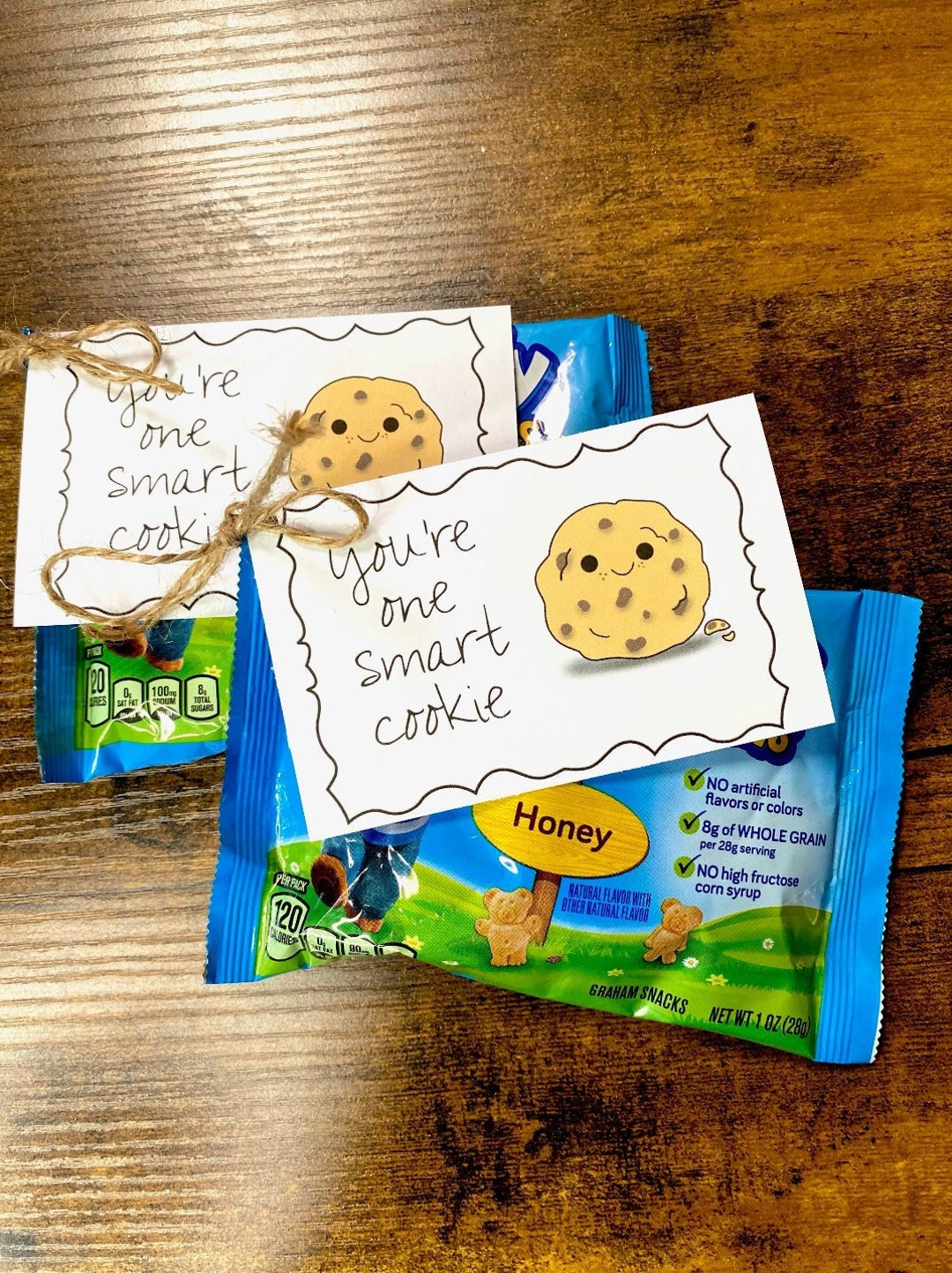 Printable Valentine You're One Smart Cookie Card | Kids Valentine's for ...