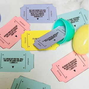 25 Printable Scripture Verses Easter Egg Hunt Fillers | Bible Verse ...
