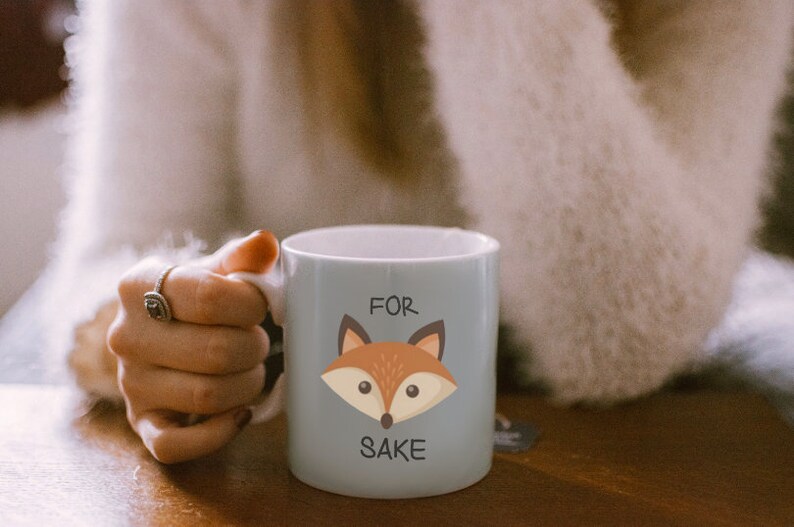 For Fox Sake Mug | Etsy