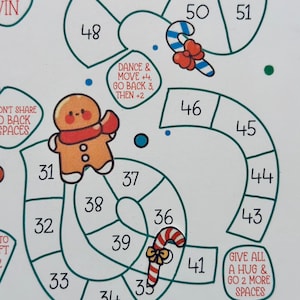 PRINTABLE Christmas Board Game | the Great Race | Xmas Family Party ...
