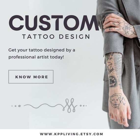 Etsy Custom Tattoos Custom Tattoo Etsy