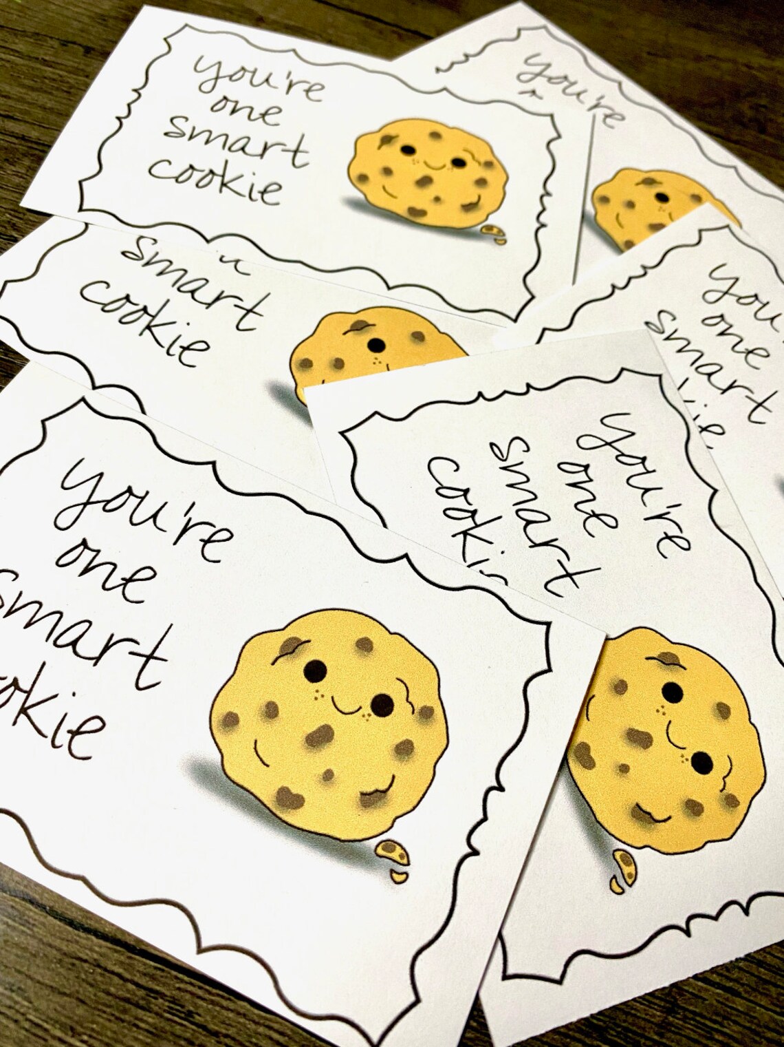 Printable Valentine You're One Smart Cookie Card Kids | Etsy