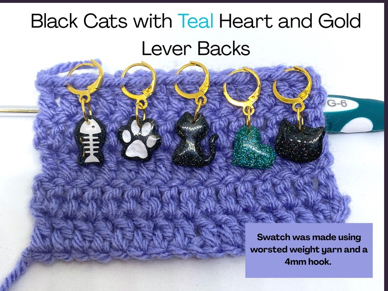 Cat Stitch Markers for Crochet or Knitting - Etsy