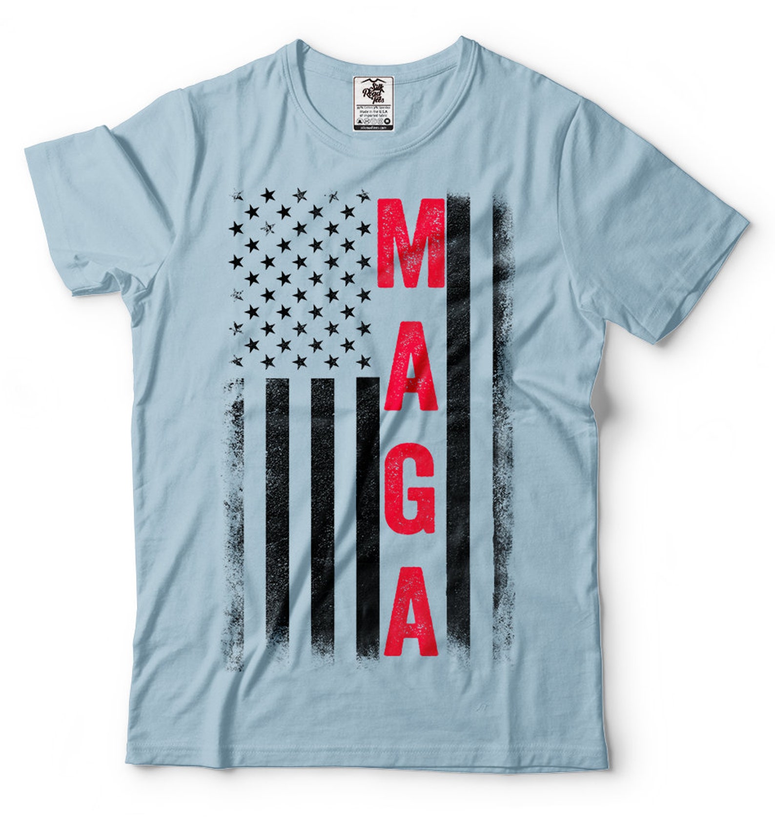 Trump Support T-shirt USA Flag Maga Election Day Political | Etsy