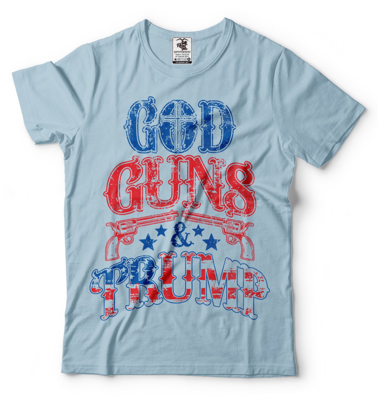 God Guns Trump T-shirt Funny Patriotic Political Trump Support | Etsy