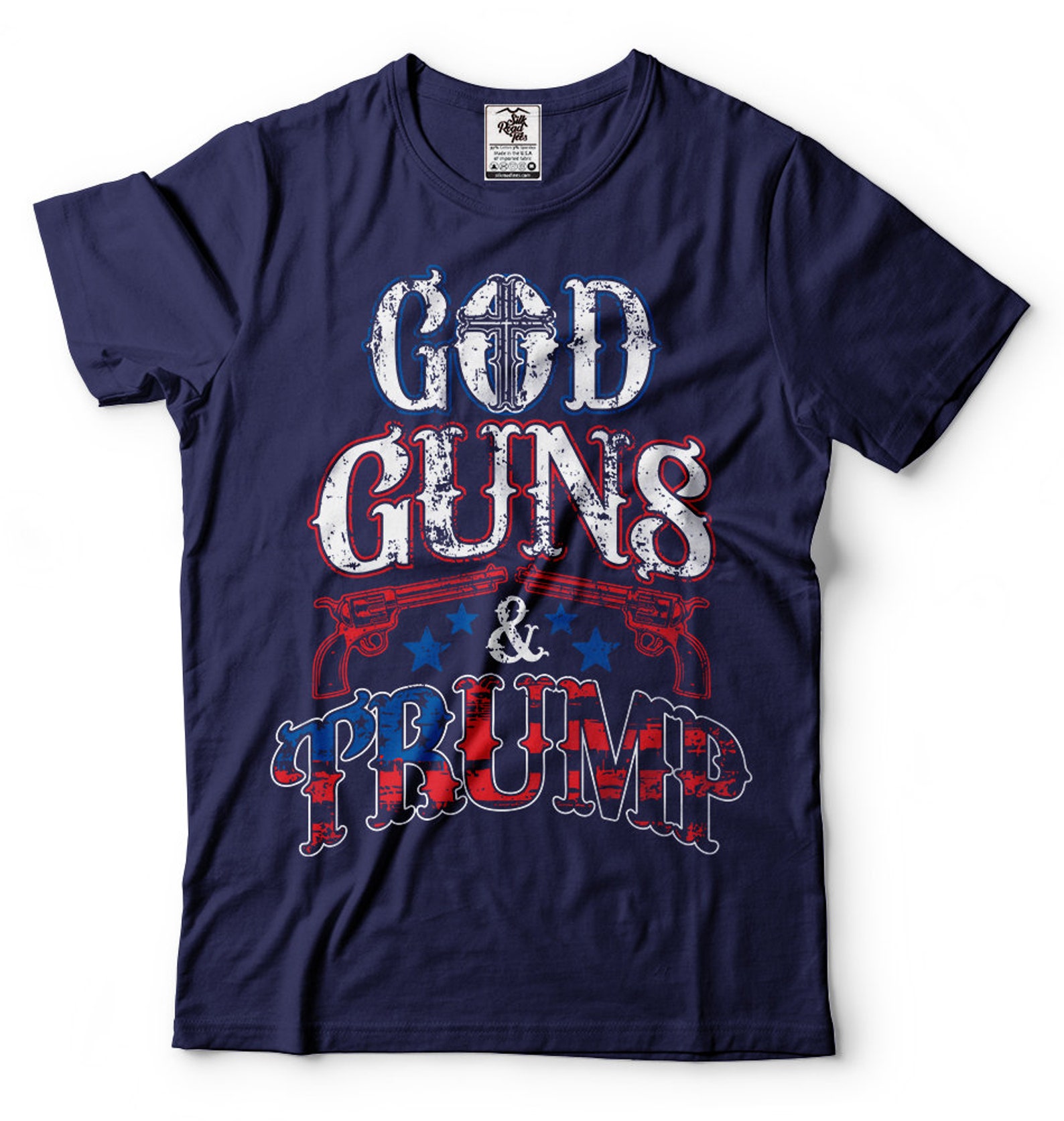 God Guns Trump T-shirt Funny Patriotic Political Trump Support - Etsy