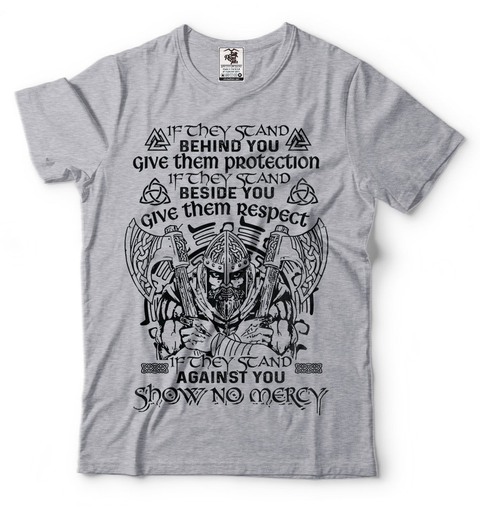 Nordic Runes T-shirt Valhalla Viking Valknut T-shirt - Etsy