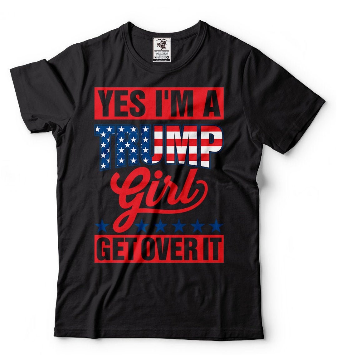 Trump Girl T-shirt Election Day Trump Support Political US President T ...
