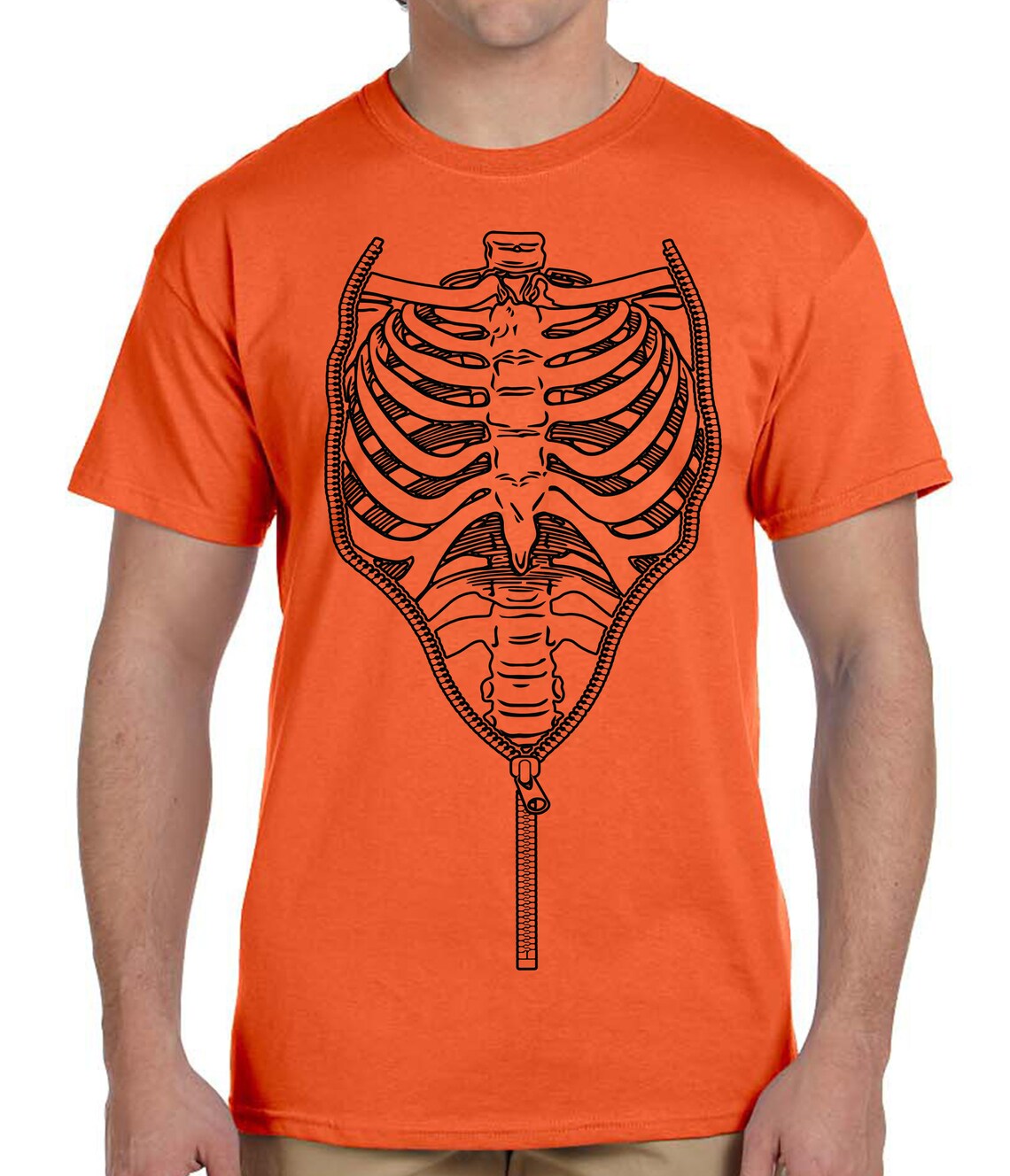 Halloween Rib Cage T-shirt Funny Scary Costume Halloween Party - Etsy