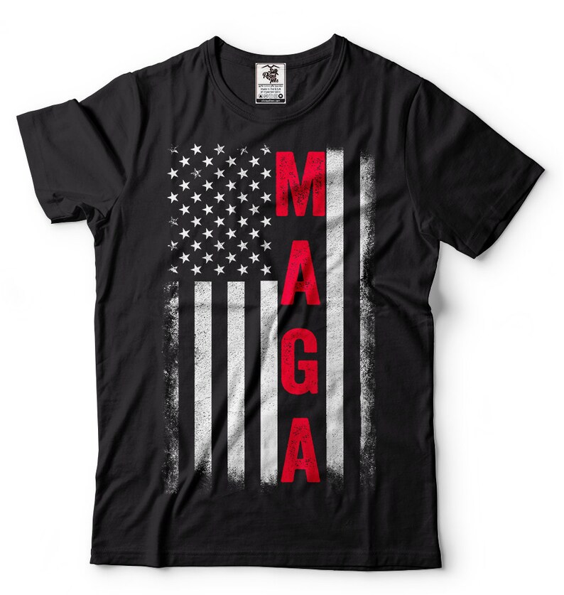 Trump Support T-shirt USA Flag Maga Election Day Political | Etsy
