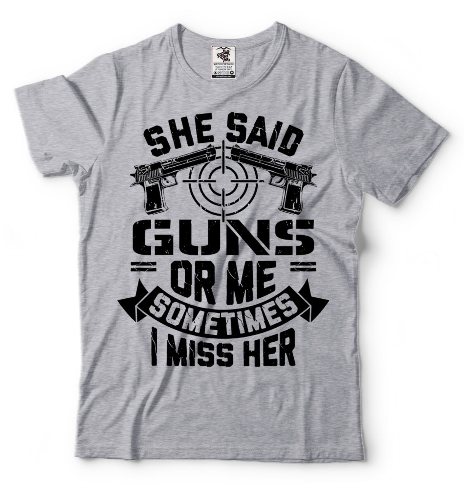 Guns T-Shirt Gun Fan Funny Birthday Gift T-Shirt | Etsy