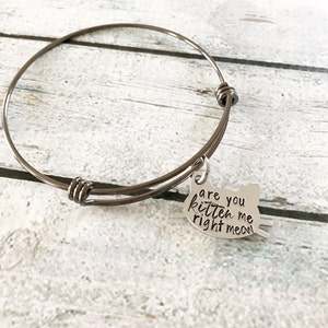 Are You Kitten Me Right Meow Cat Bracelet Hand Stamped - Etsy