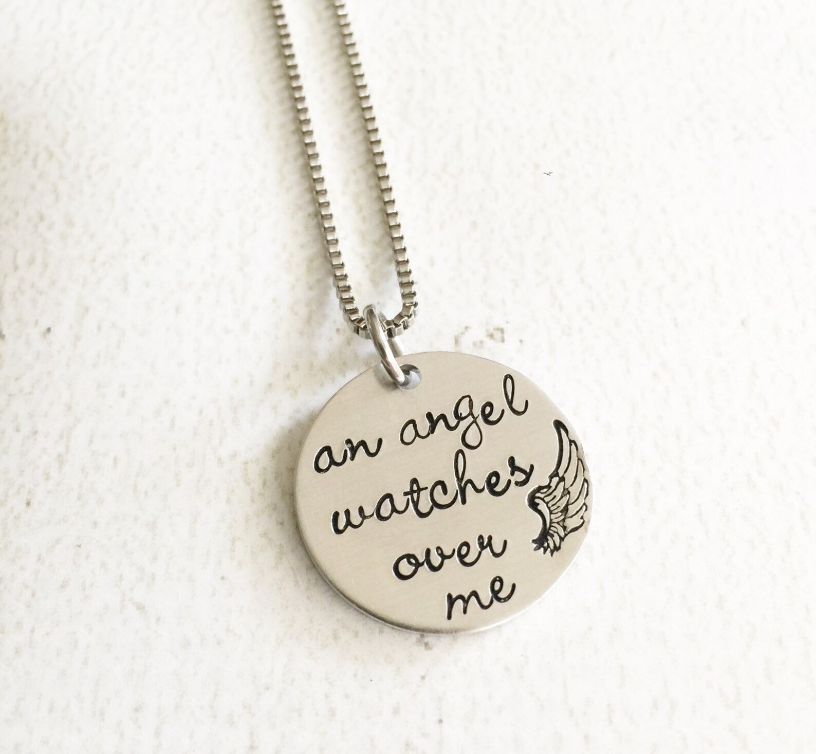 Memorial Necklace Hand Stamped Necklace Loss Necklace - Etsy
