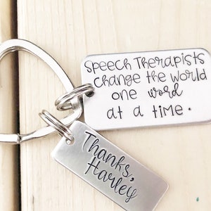 Speech Therapy / Gift for Speech Therapist / Hand Stamped - Etsy
