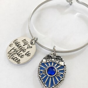 Police Badge Jewelry Hand Stamped Bracelet Badge Jewelry - Etsy