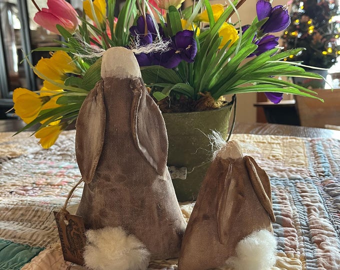 Primitive Bunny, Primitive Bunny Rabbit, Primitive Bunny Decor, Bunny ...