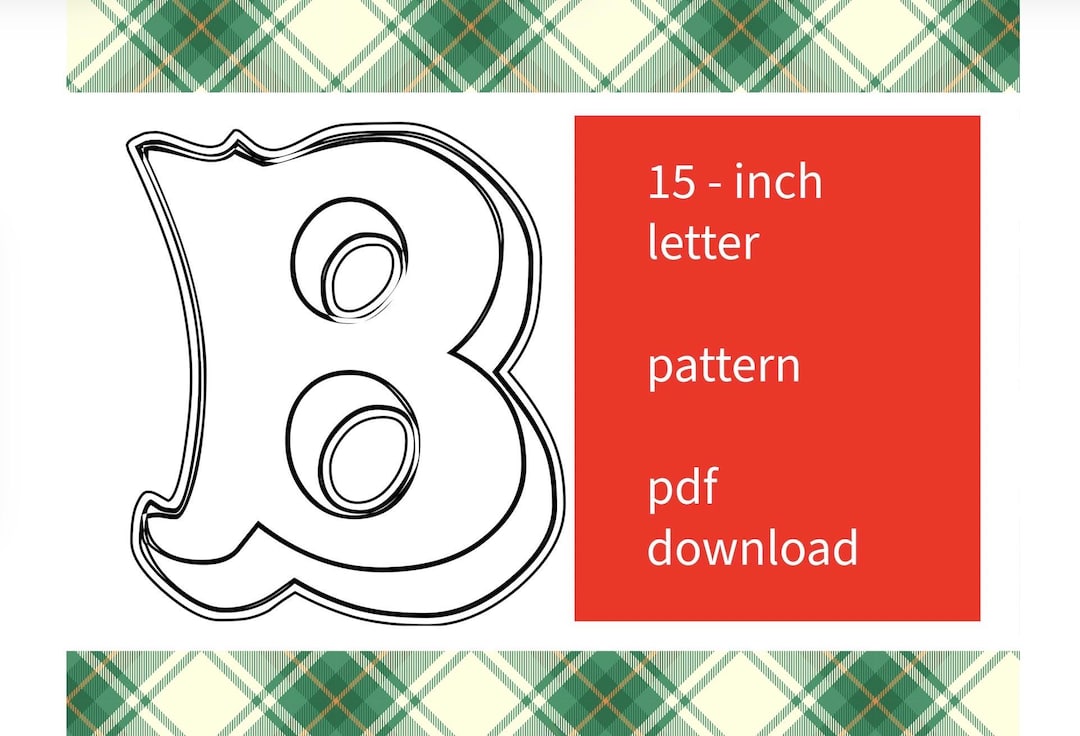 15” Tall Letters Country Style PDF Pattern Download for Banner Sign ...