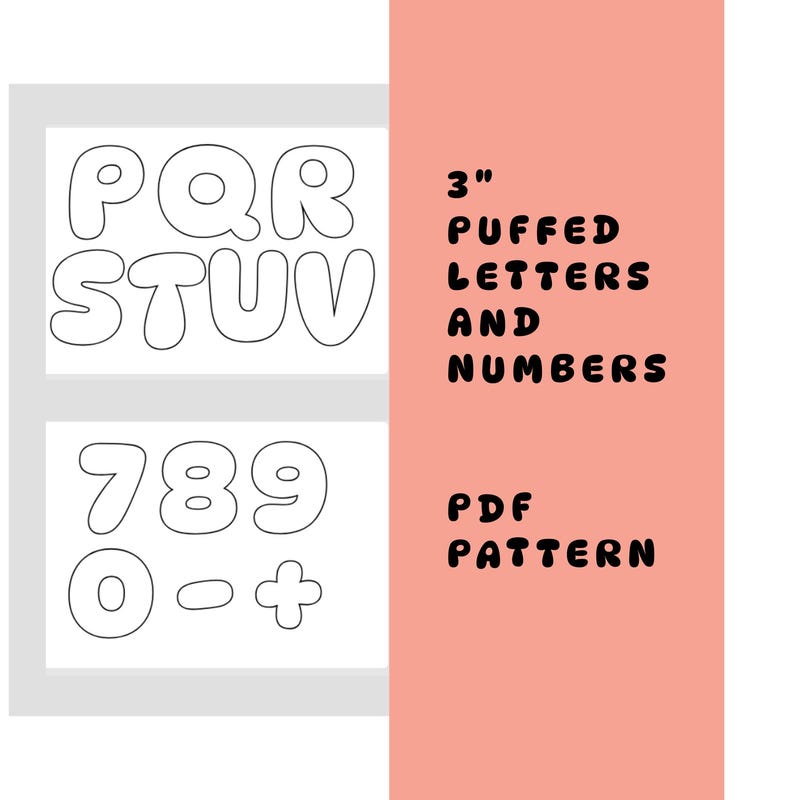 Sewing Cloth Letters 3 - Etsy