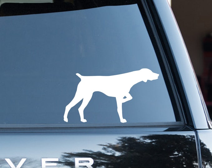 German Shorthaired Pointer Vinyl Decal With Custom Name GSP - Etsy