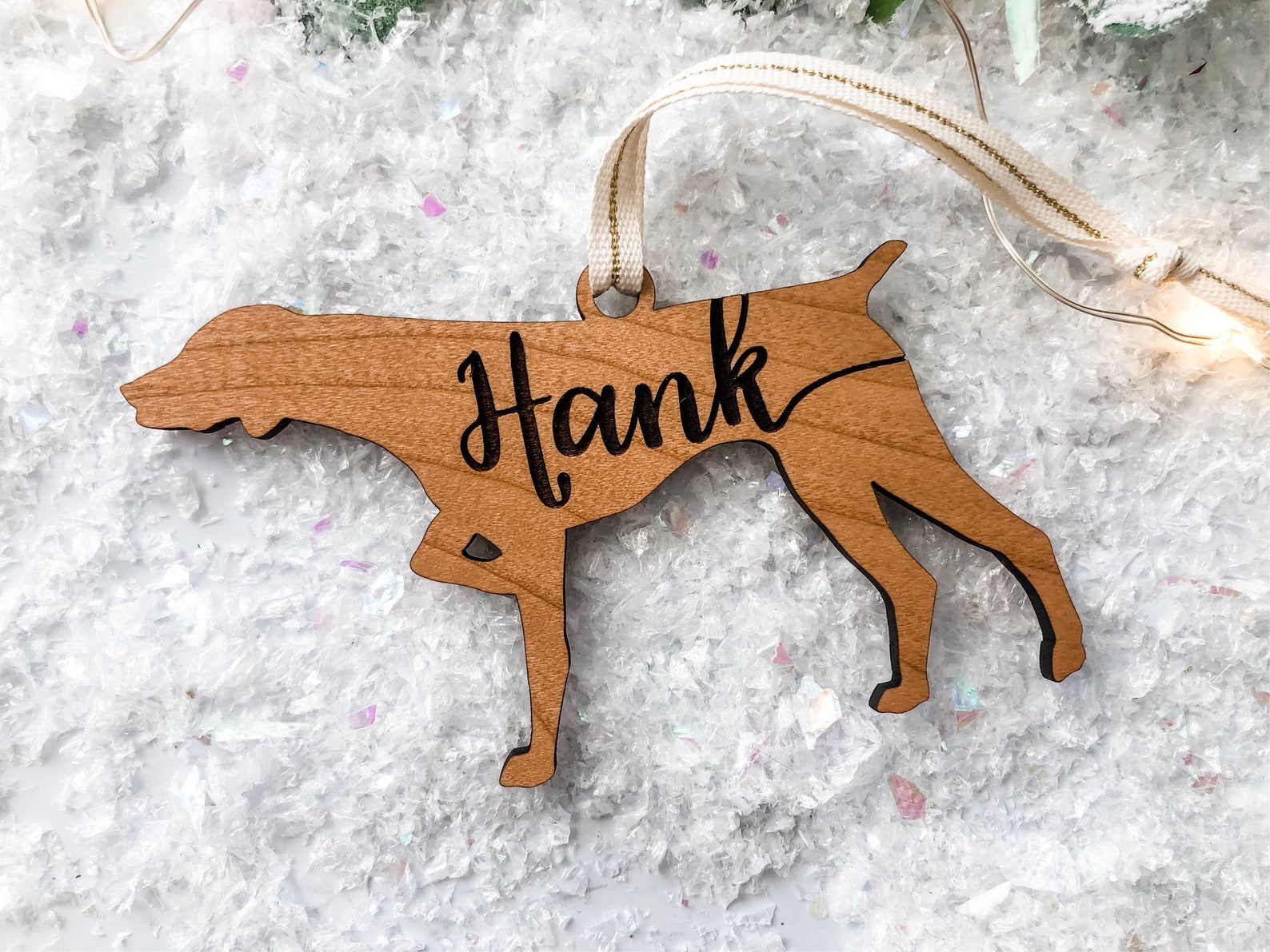 German Shorthaired Pointer Ornament GSP Custom Christmas - Etsy