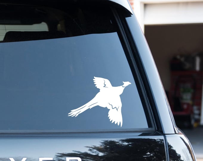 Flying Pheasant Vinyl Decal - Etsy