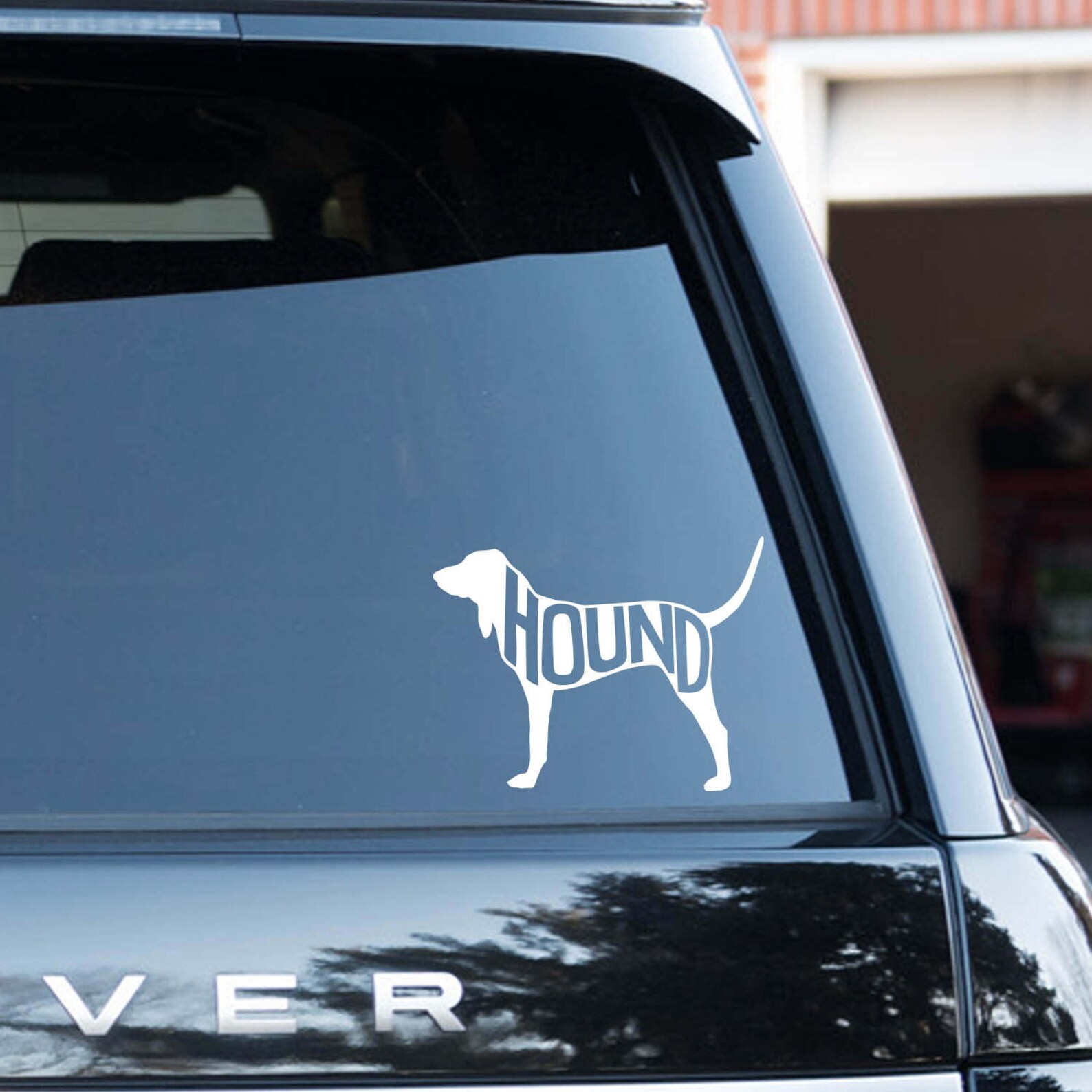 Coonhound Vinyl Decal With hound Inside - Etsy