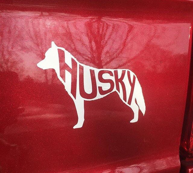 Husky / Siberian Husky Vinyl Decal With husky | Etsy
