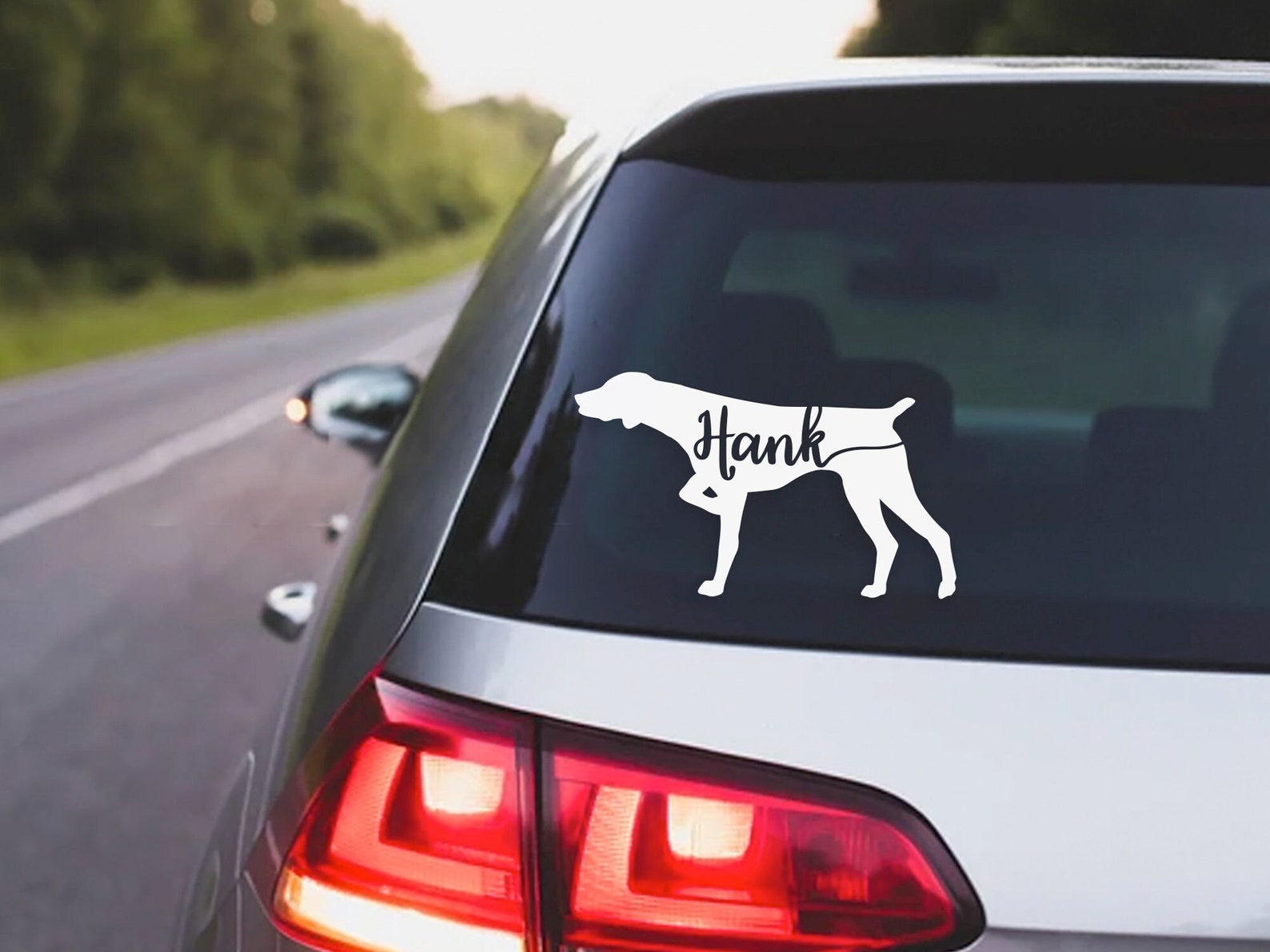 German Shorthaired Pointer Vinyl Decal With Custom Name - GSP Decal ...