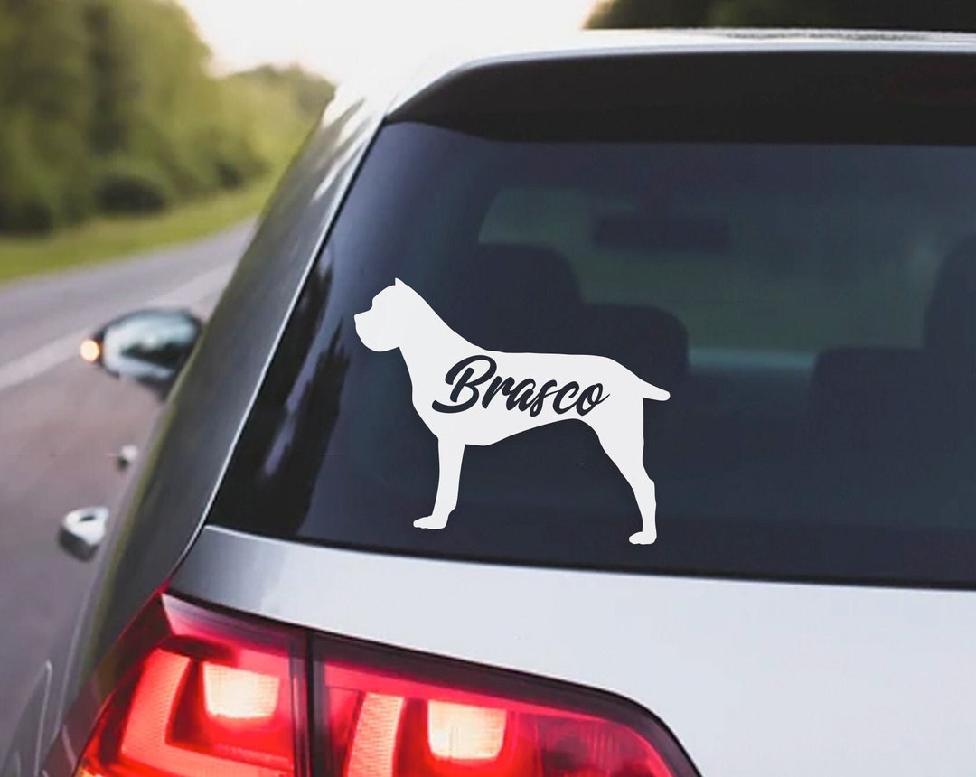 Cane Corso Vinyl Decal With Custom Name - Cane Corso Italian Mastiff ...