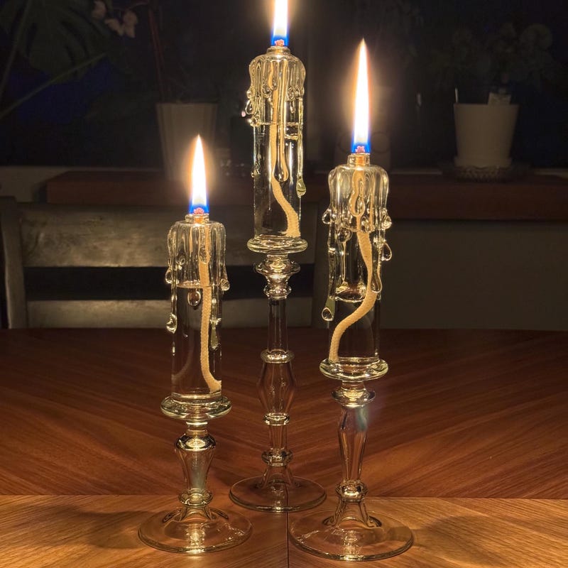 Vintage Oil Candle Glass - Etsy