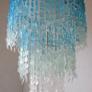 Sea Glass Chandelier Lighting Fixture Flush Mount Ceiling Fixture ...